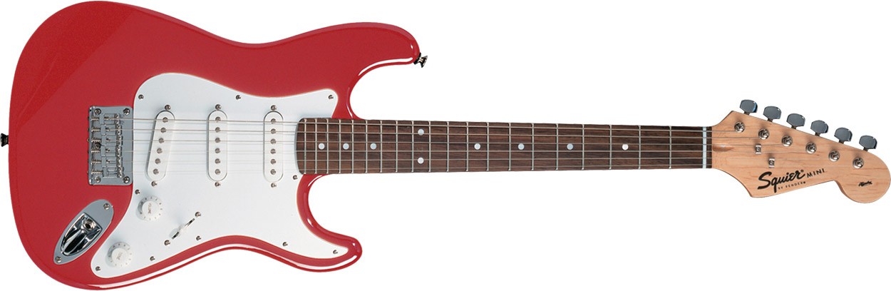 Fender Squier Affinity Mini Strat 3/4 TR - Chitara electrică mărimea 3/ ...