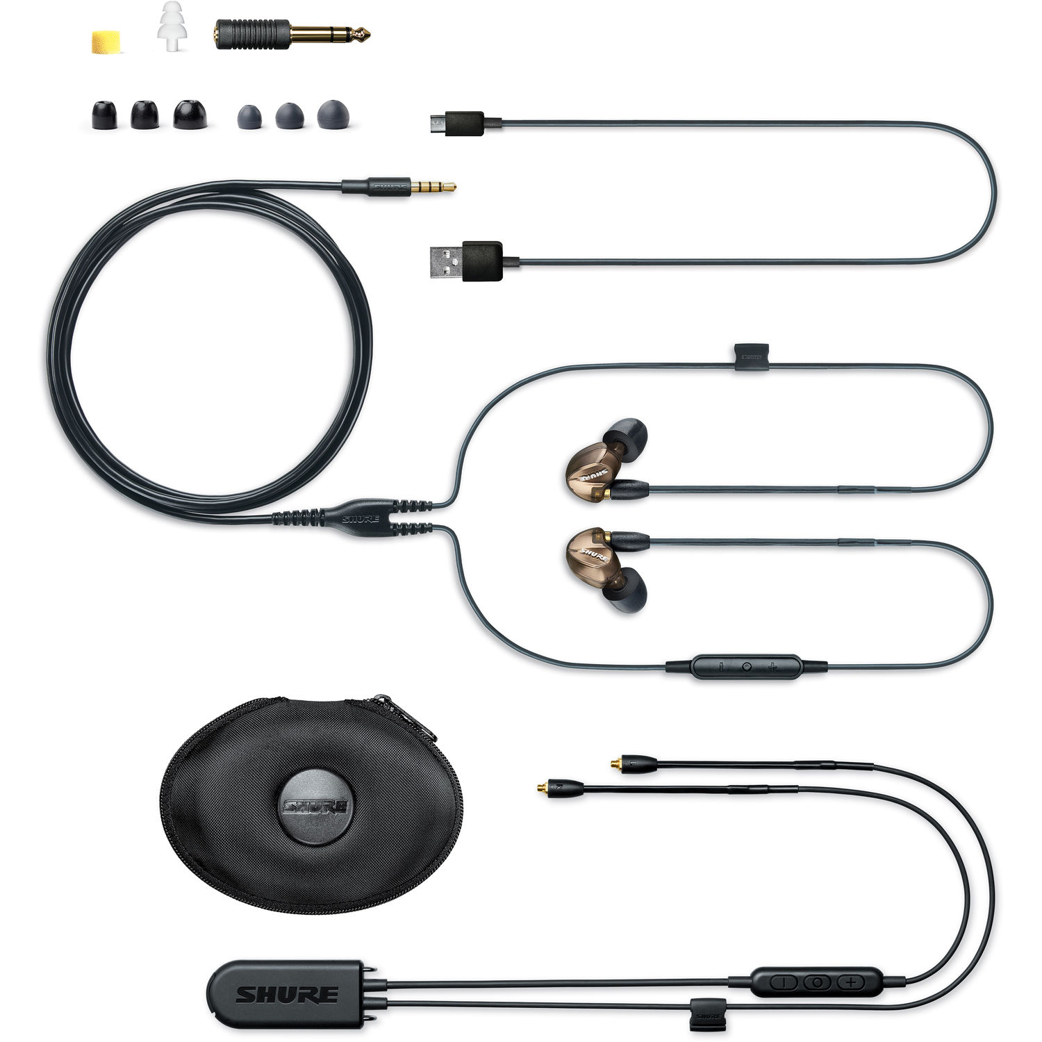 Shure SE535 V + BT2 - Casti in-ear + cablu Bluetooth - SoundCreation