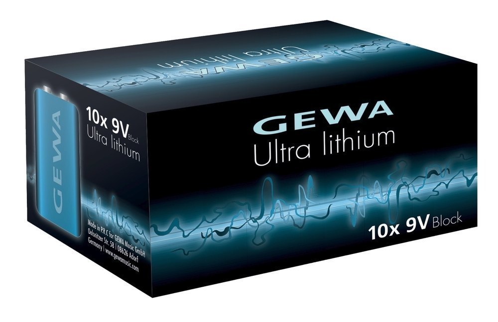 Gewa Baterie 9 V Block Lithium - Set de baterii - SoundCreation