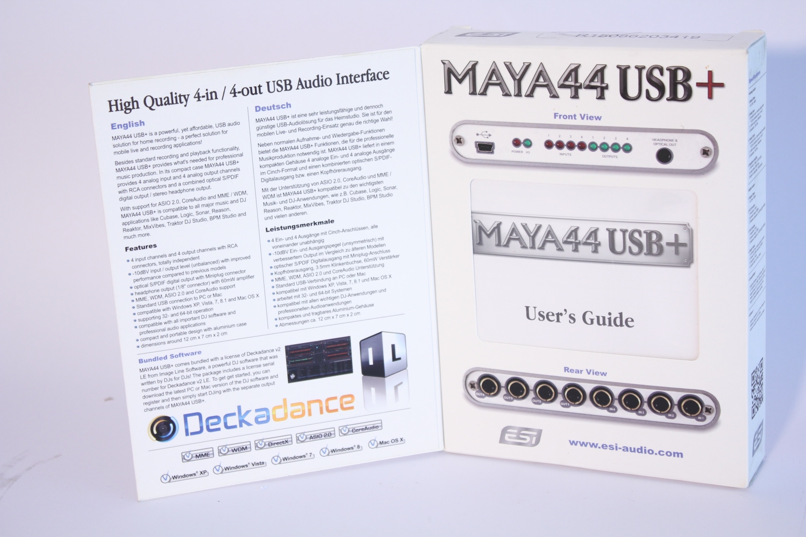 ESI MAYA44 USB+ - Placa de sunet externa - SoundCreation